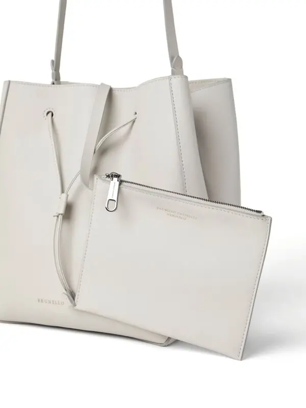 Brunello Cucinelli Duo Leather Bucket Bag
