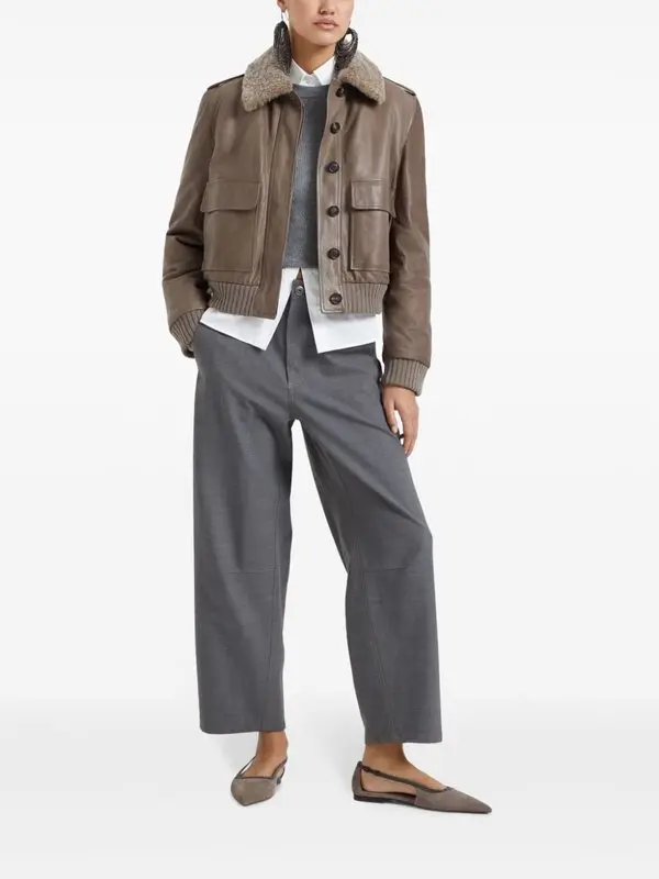 Brunello Cucinelli Mélange-effect Trousers