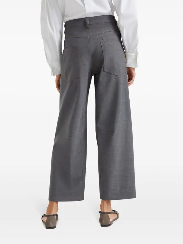Brunello Cucinelli Mélange-effect Trousers