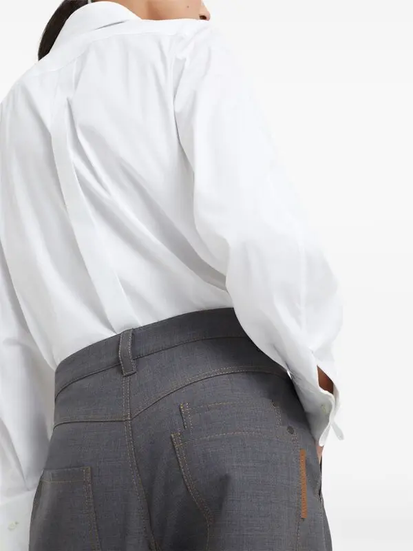 Brunello Cucinelli Mélange-effect Trousers