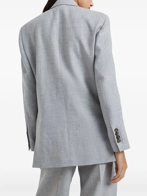 Brunello Cucinelli Single-breasted Wool Blazer