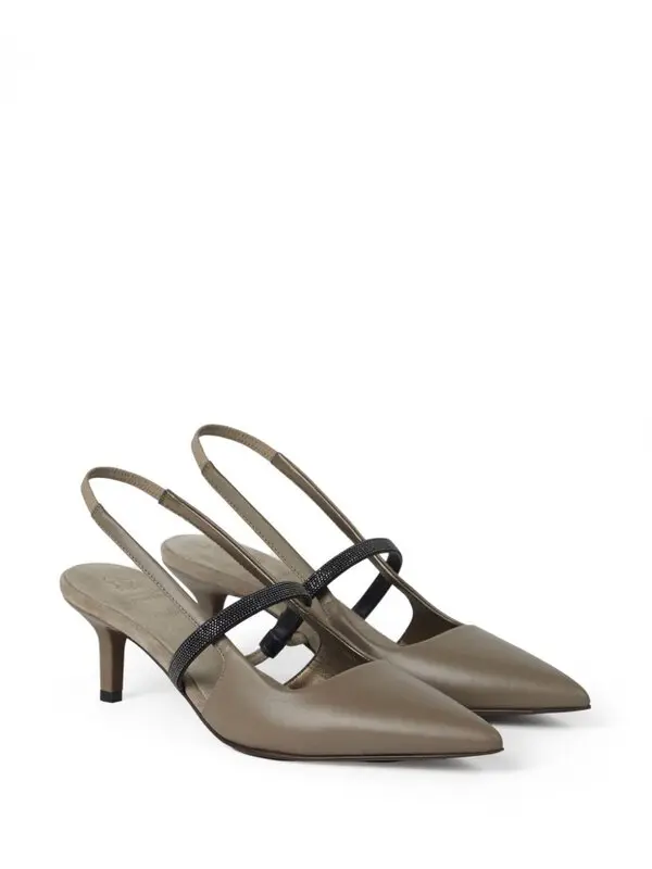 Brunello Cucinelli Monili-strap Slingback Pumps
