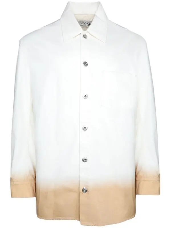 LANVIN Gradient-effect Drop-shoulder Shirt