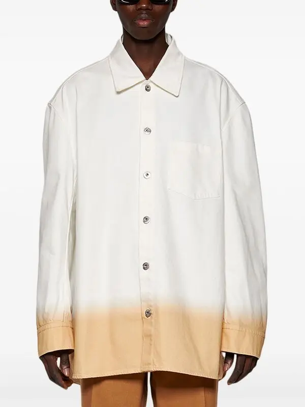 LANVIN Gradient-effect Drop-shoulder Shirt