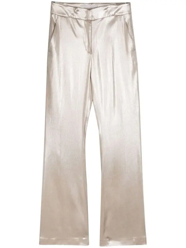GENNY Lamé Flared Trousers