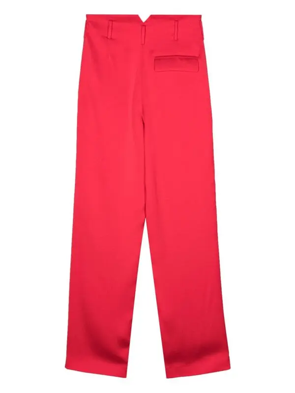 GENNY Straight-leg Satin Trousers