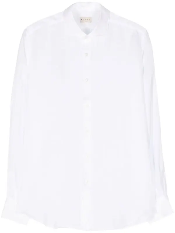 XACUS Spread-collar Linen Shirt