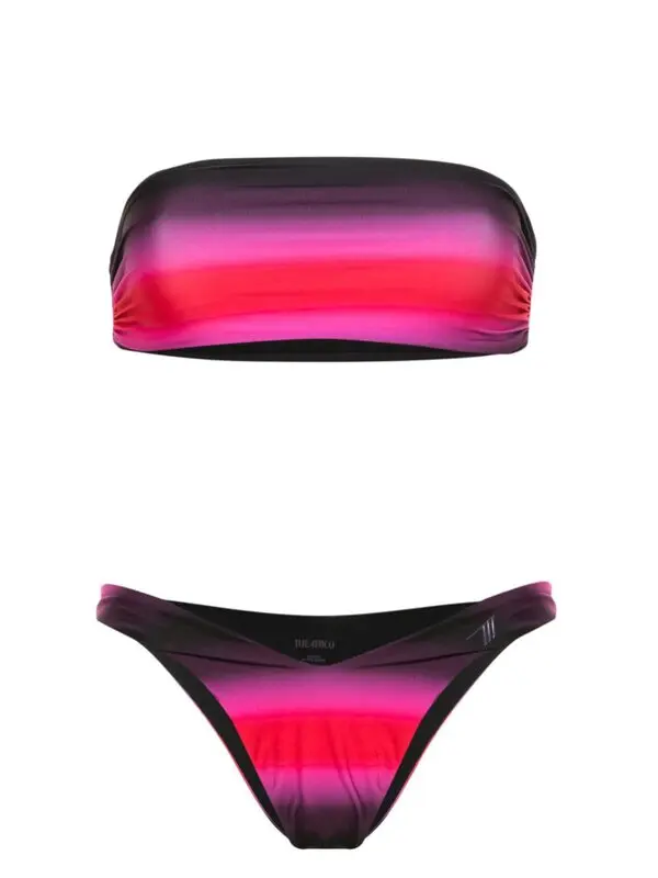 Attico Gradient-effect Bikini - Black
