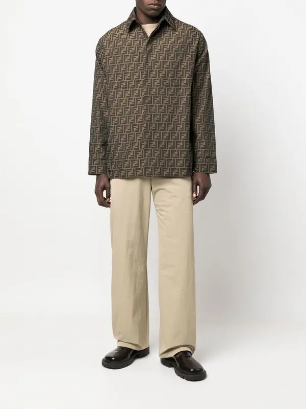 Fendi Monogram-pattern Shirt Jacket