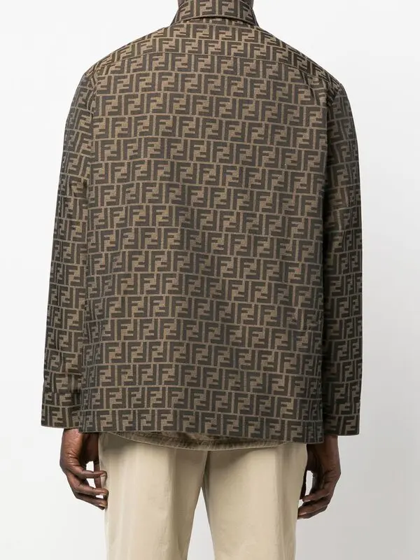Fendi Monogram-pattern Shirt Jacket