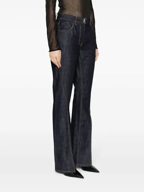 Givenchy Front-slit Flared Jeans