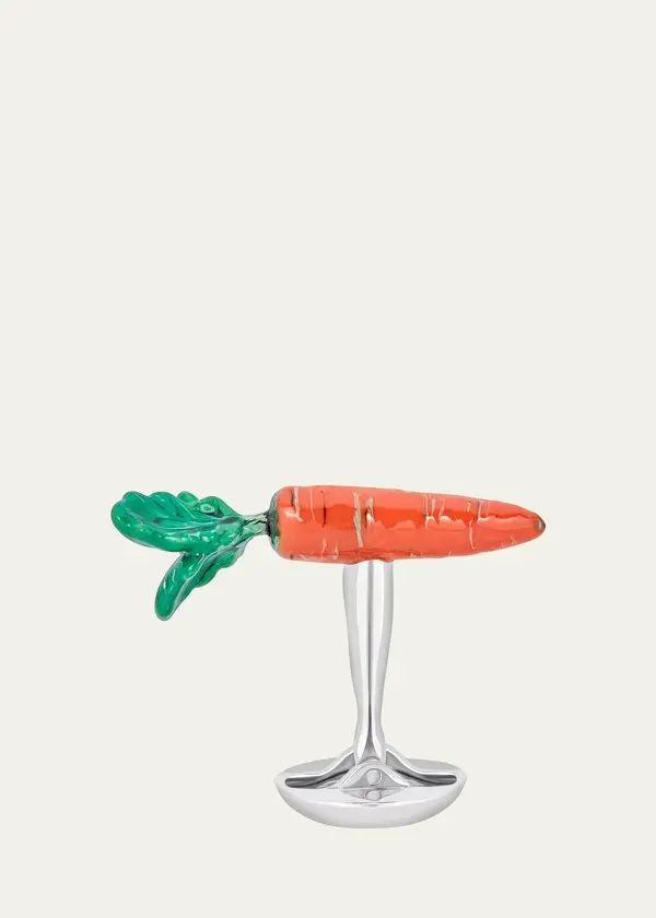 FILS UNIQUE Carrots Enamel Cufflinks