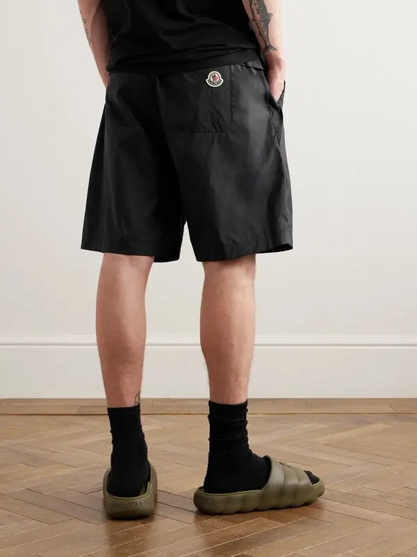 Moncler Straight-leg Logo-appliquéd Bermuda Shorts