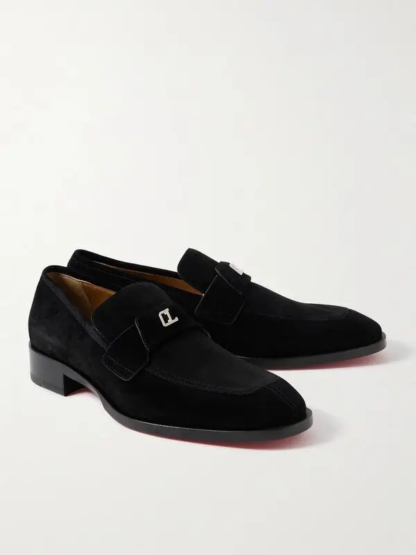 Christian Louboutin Varsimoc Leather Loafers - Black  display picture 3
