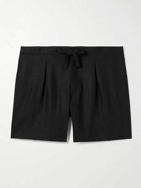 STOFFA Linen-twill Shorts