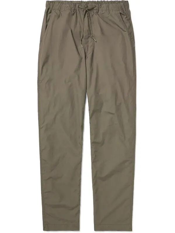ORSLOW New Yorker Tapered Cotton Drawstring Trousers
