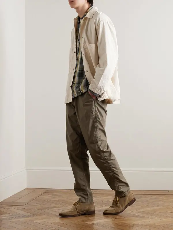 ORSLOW New Yorker Tapered Cotton Drawstring Trousers