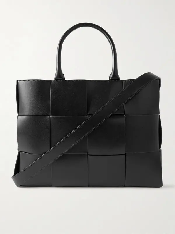 Bottega Veneta Arco Intrecciato Tote Bag - Black