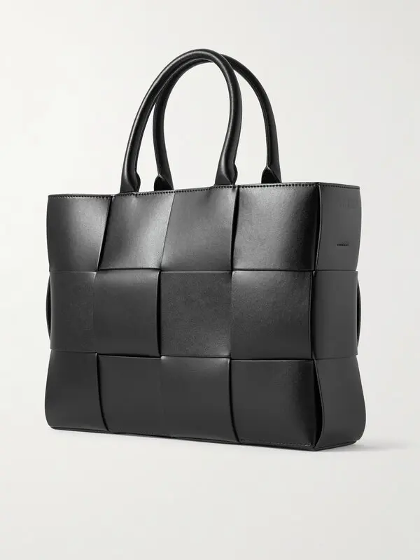Bottega Veneta Arco Intrecciato Tote Bag - Black