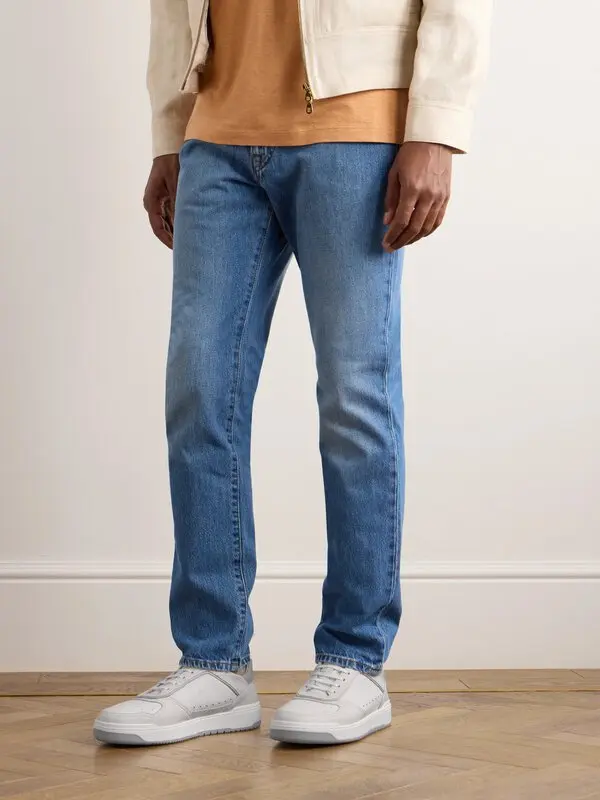 Brunello Cucinelli Full-grain Leather Low-top Sneakers