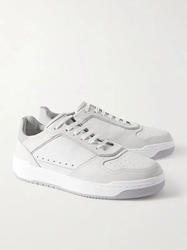 Brunello Cucinelli Full-grain Leather Low-top Sneakers