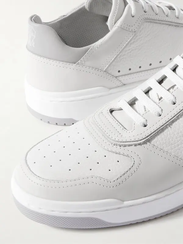 Brunello Cucinelli Full-grain Leather Low-top Sneakers