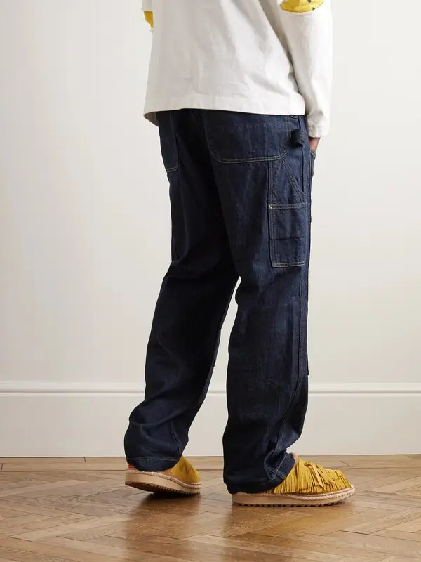 Kapital Lumber Straight-leg Paneled Jeans