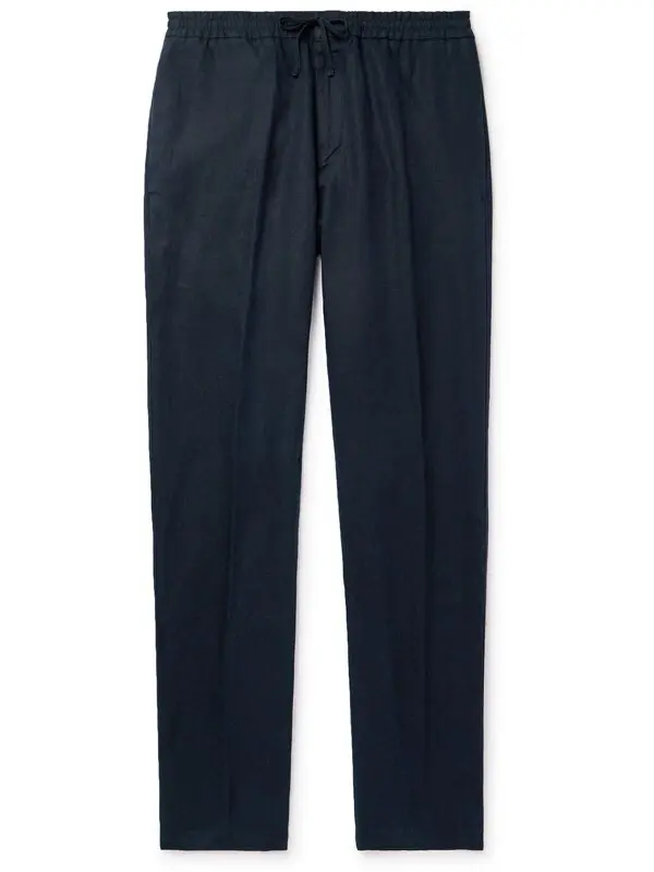 Canali Straight-leg Linen Trousers