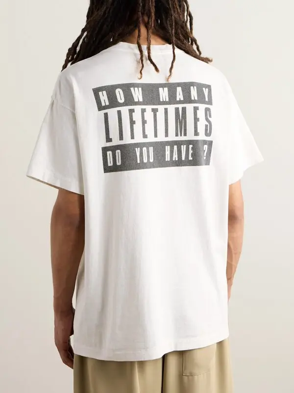 Saint Mxxxxxx Denim Tears Saint Tears Printed Cotton-Jersey T