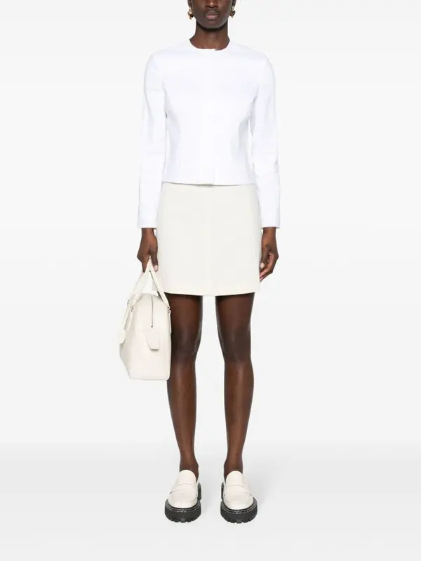 Theory Peplum-hem Cropped Jacket