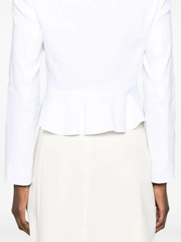 Theory Peplum-hem Cropped Jacket