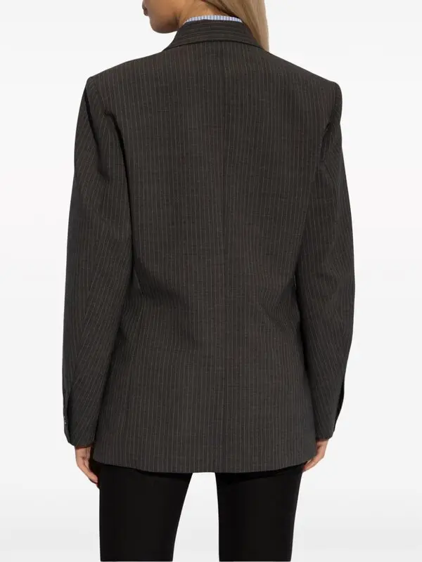 Coperni Pinstripe Double-breasted Blazer - Grey