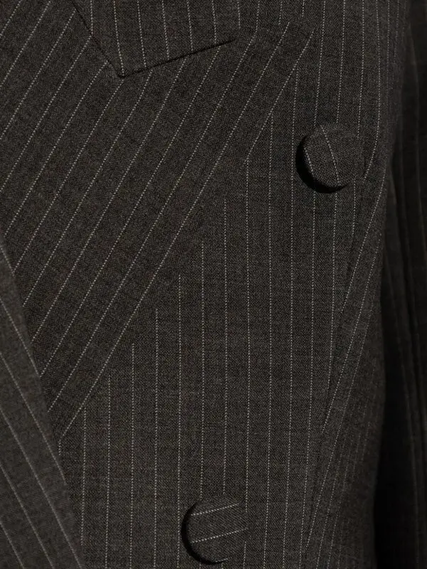 Coperni Pinstripe Double-breasted Blazer - Grey