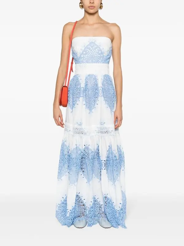 sachin and babi light blue dress ASOS EDITION Mia embroidered flutter sleeve wedding dress main image 0