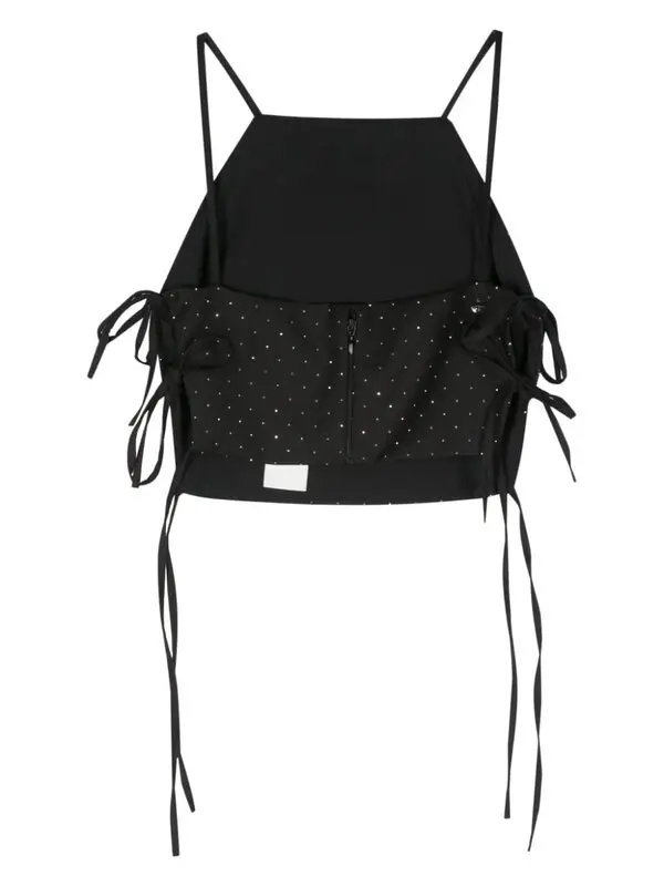 CHIARA FERRAGNI Rhinestone-embellished Crop Top