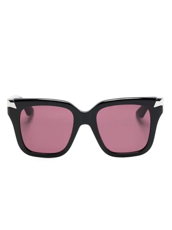 Alexander McQueen Square-frame Sunglasses - Black