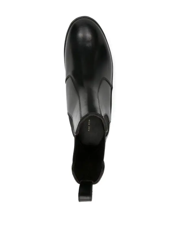 THE ROW Calf Leather Chelsea Boots