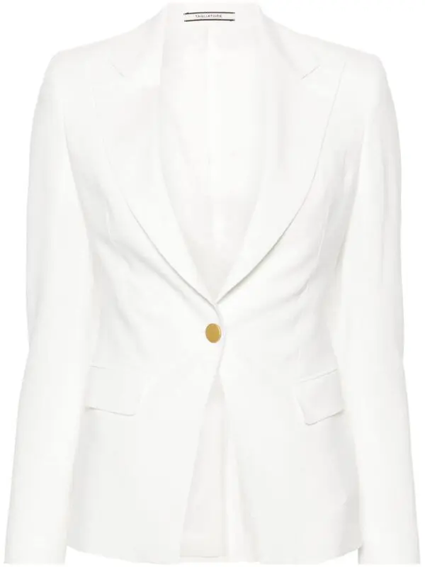 Tagliatore Liz Single-breasted Blazer - White