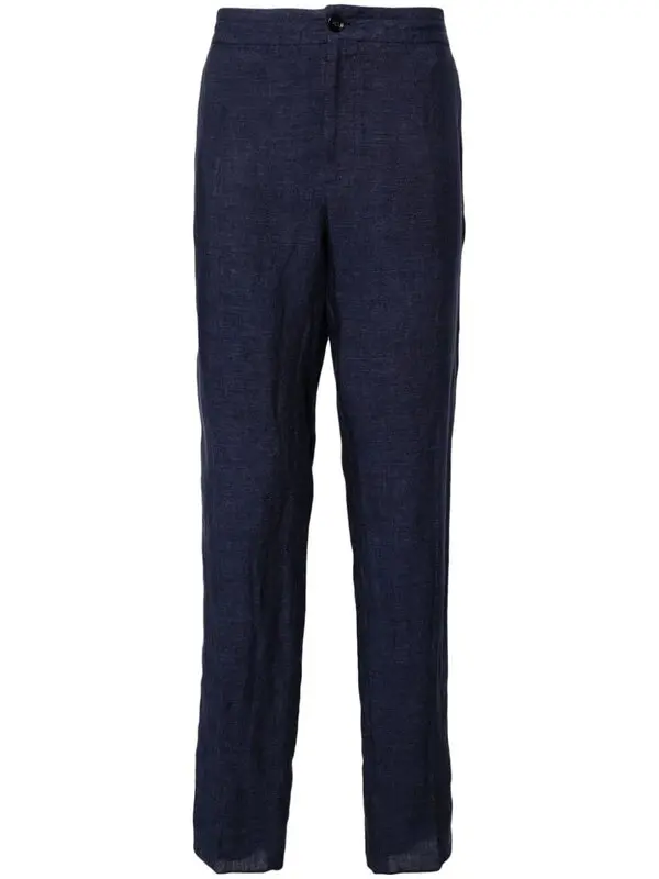 Zegna Drawstring-waist Linen Chinos