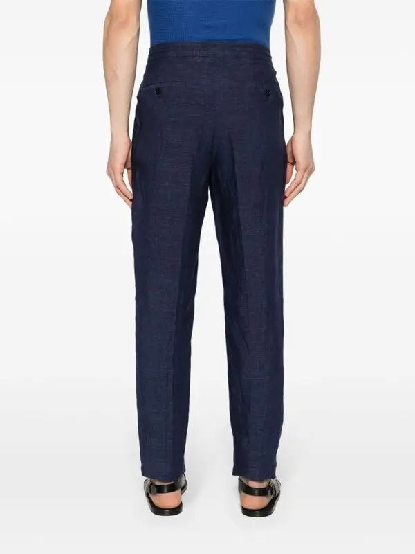 Zegna Drawstring-waist Linen Chinos