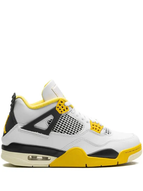 JORDAN Air 4 Vivid Sulfur Sneakers - White