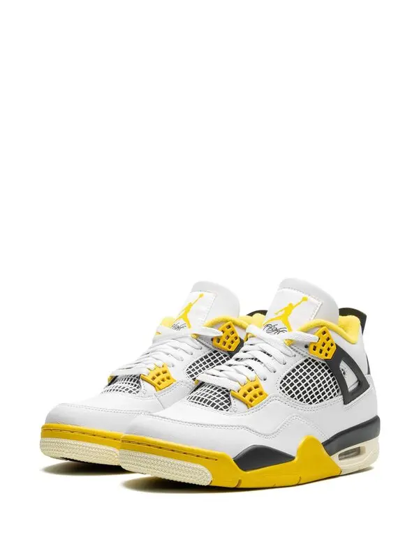 JORDAN Air 4 Vivid Sulfur Sneakers - White