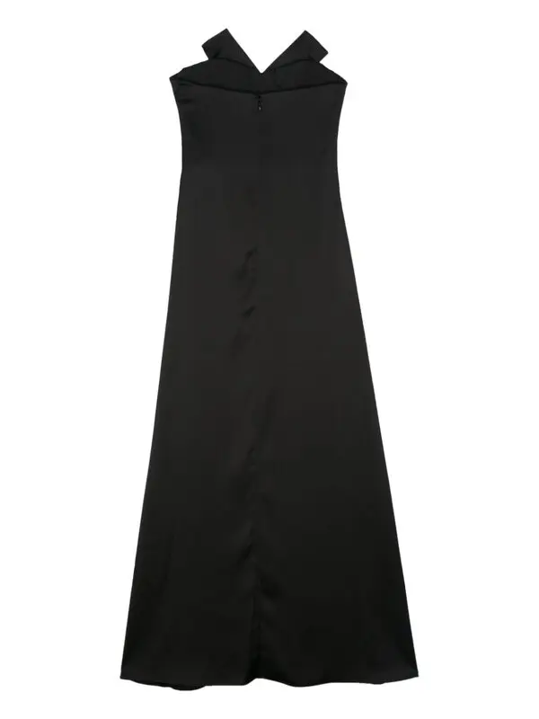 GENNY Embellished Long Dress - Black