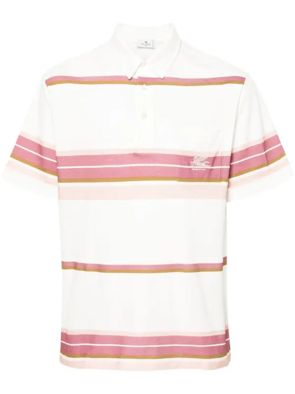 Etro Pegaso-motif Cotton Polo Shirt