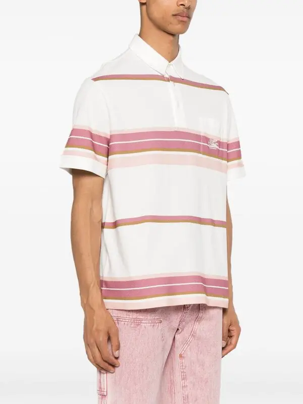 Etro Pegaso-motif Cotton Polo Shirt