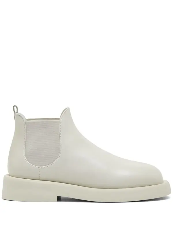 Marsèll Gommello Leather Chelsea Boots - White