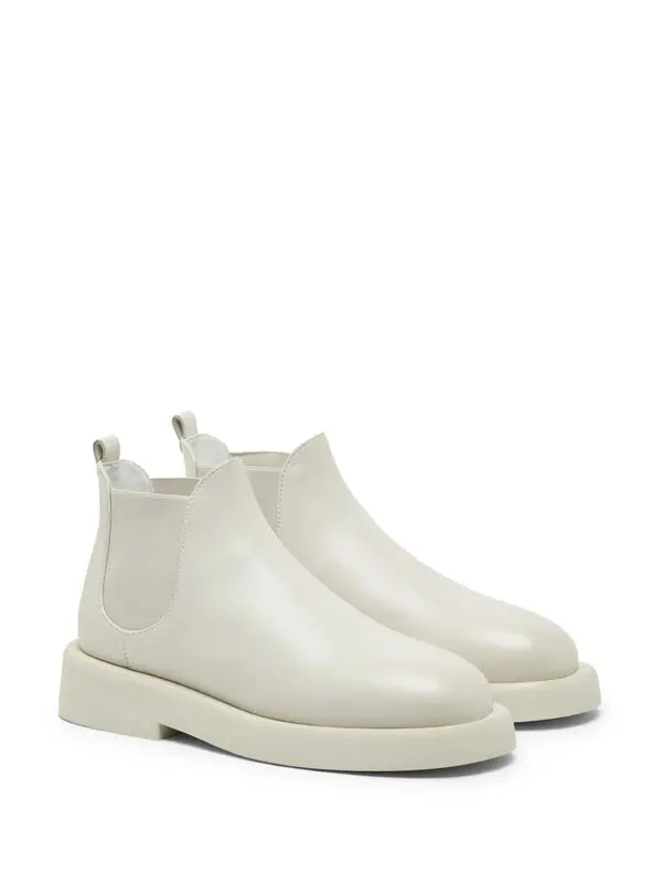 Marsèll Gommello Leather Chelsea Boots - White