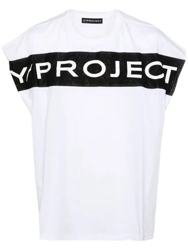 Y/project Logo-print Tank Top - White