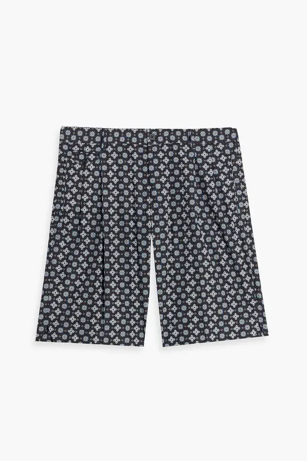 Dolce & Gabbana Printed Cotton-poplin Shorts