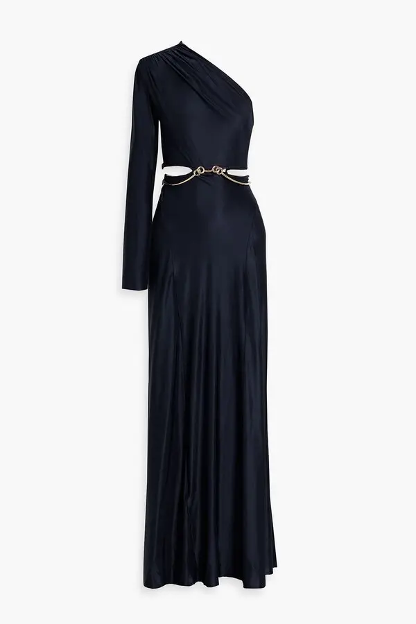 Victoria Beckham One-sleeve Embellished Gown